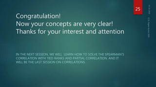 4.5 spearman's rank correlation | PPTX