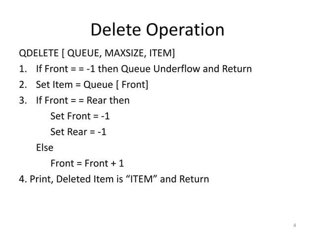 4. Queues in Data Structure | PPT