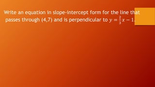 4.4 parallel & perpendicular lines | PPT