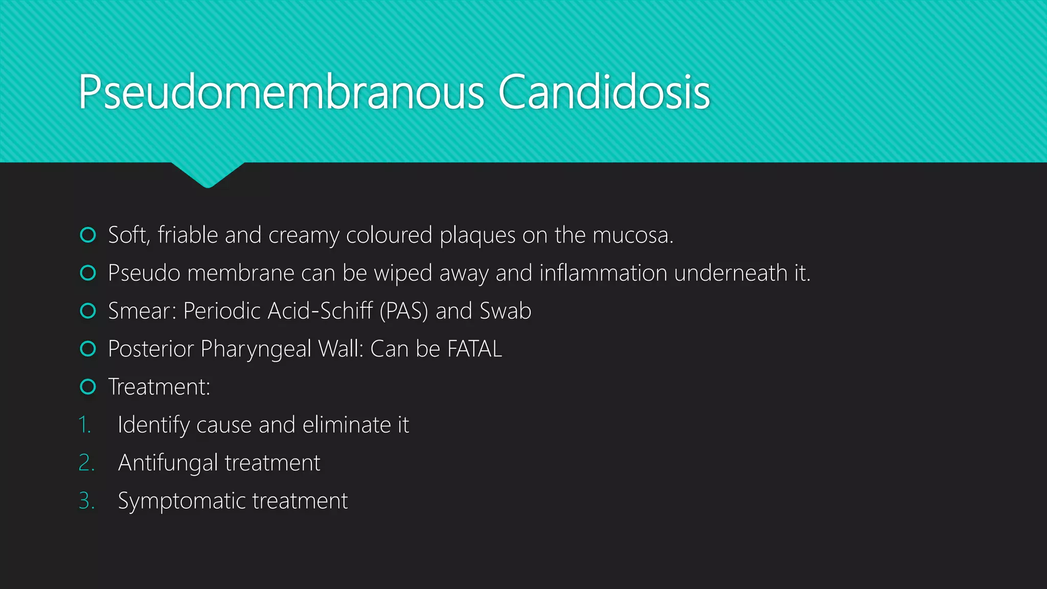 Fungal Infections of Oral Mucosa | PPTX