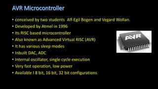 Features of 89c51,pic,avr & arm processors | PPT