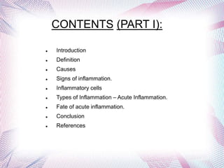 Inflammation - Part 2 | PPT