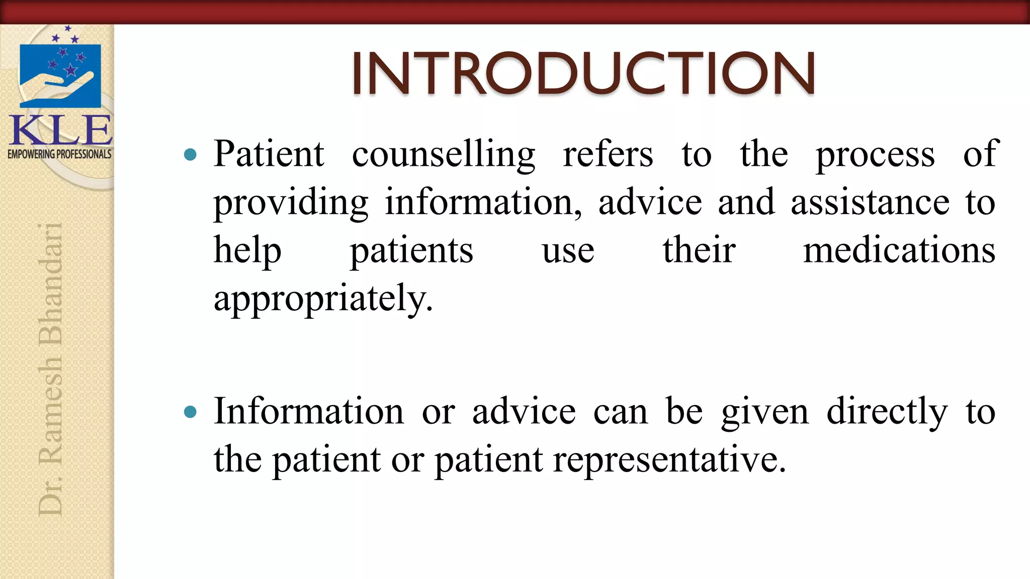 Patient counselling | PDF