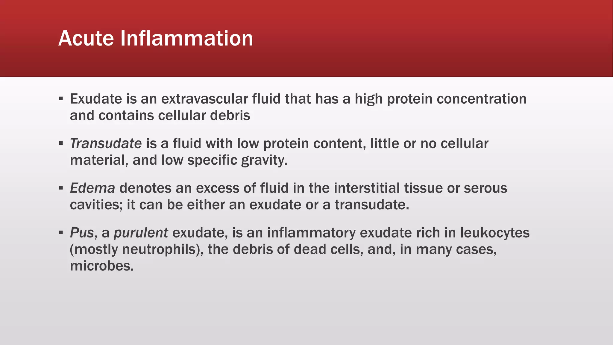 Basic Features of Inflammation and Repair | PPTX