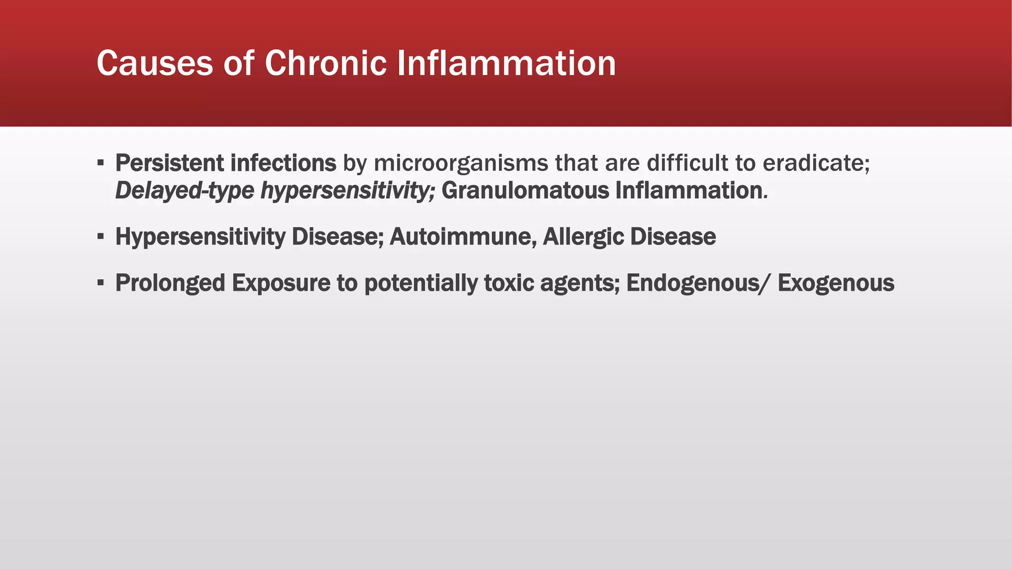 Basic Features of Inflammation and Repair | PPT
