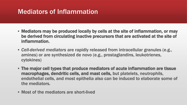 Basic Features of Inflammation and Repair | PPT