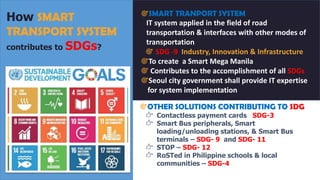 Smart Transport System Towards SDG Accomplishment in the Philippines | PDF