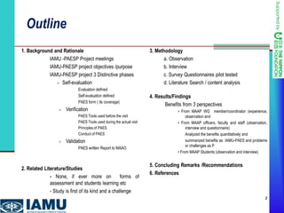 The IAMU-PAESP Project Implementation Benefits : The MAAP Experience | PDF