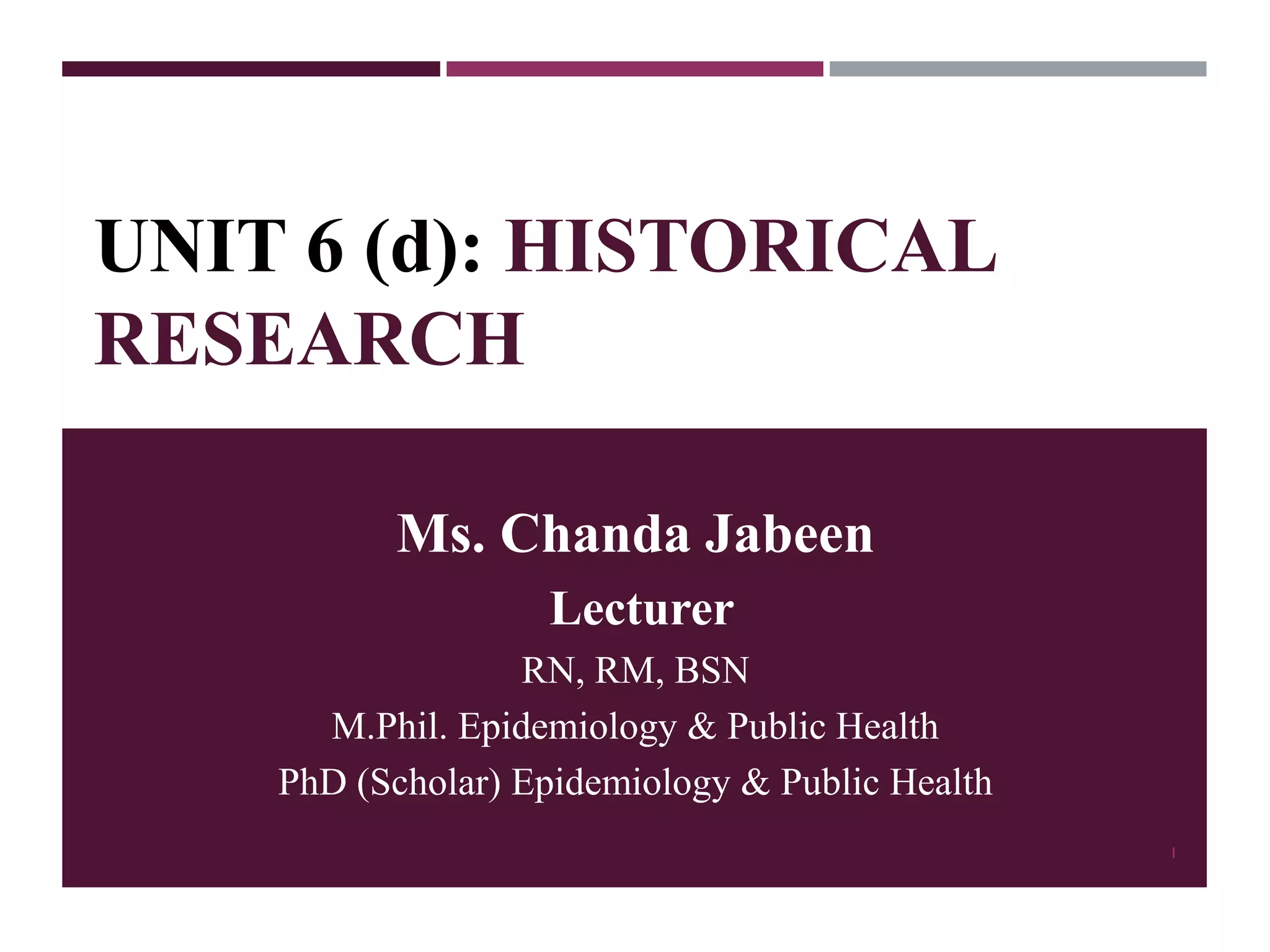 unit 6 historical research | PDF