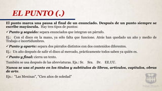 signos de puntuacion | PPTX