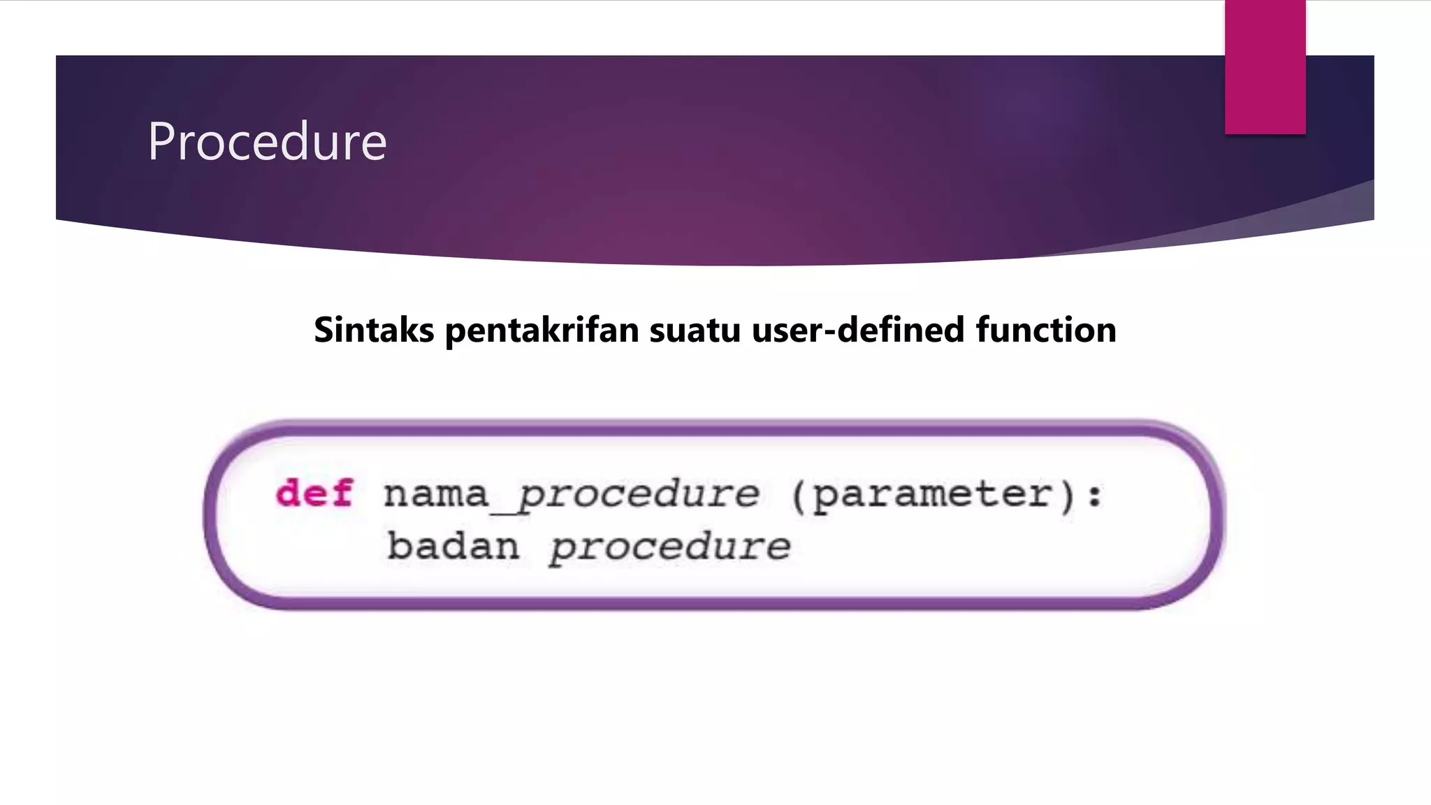 4.2.3 menulis pernyataan function dan procedure | PPT