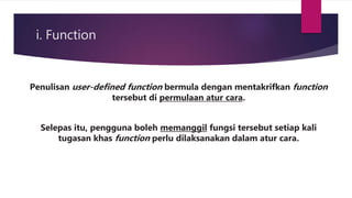 4.2.3 menulis pernyataan function dan procedure | PPT