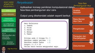 4.2.4 menulis aturcara yang melibatkan function dan procedure | PPTX