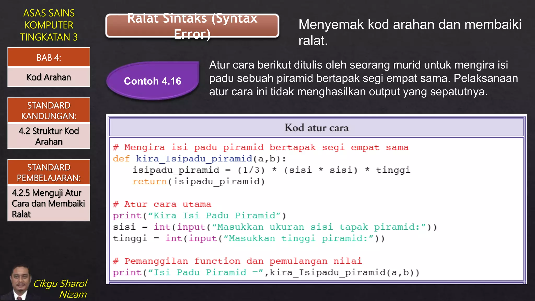 4.2.5 menguji atur cara dan membaiki ralat part1 | PPTX