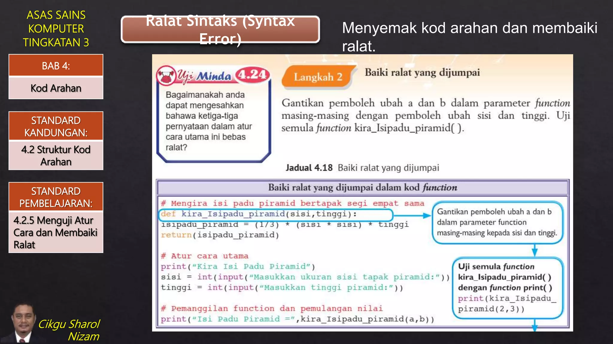 4.2.5 menguji atur cara dan membaiki ralat part1 | PPTX