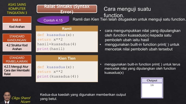 4.2.5 menguji atur cara dan membaiki ralat part1 | PPTX