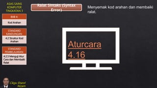 4.2.5 menguji atur cara dan membaiki ralat part1 | PPTX