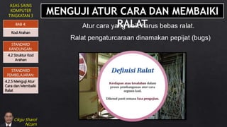 4.2.5 menguji atur cara dan membaiki ralat part1 | PPTX