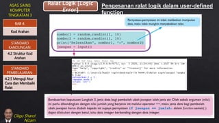 4.2.5 menguji atur cara dan membaiki ralat part2 | PPT