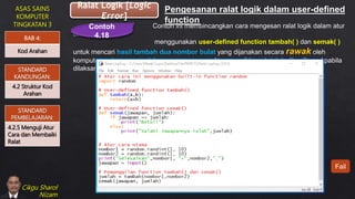 4.2.5 menguji atur cara dan membaiki ralat part2 | PPT