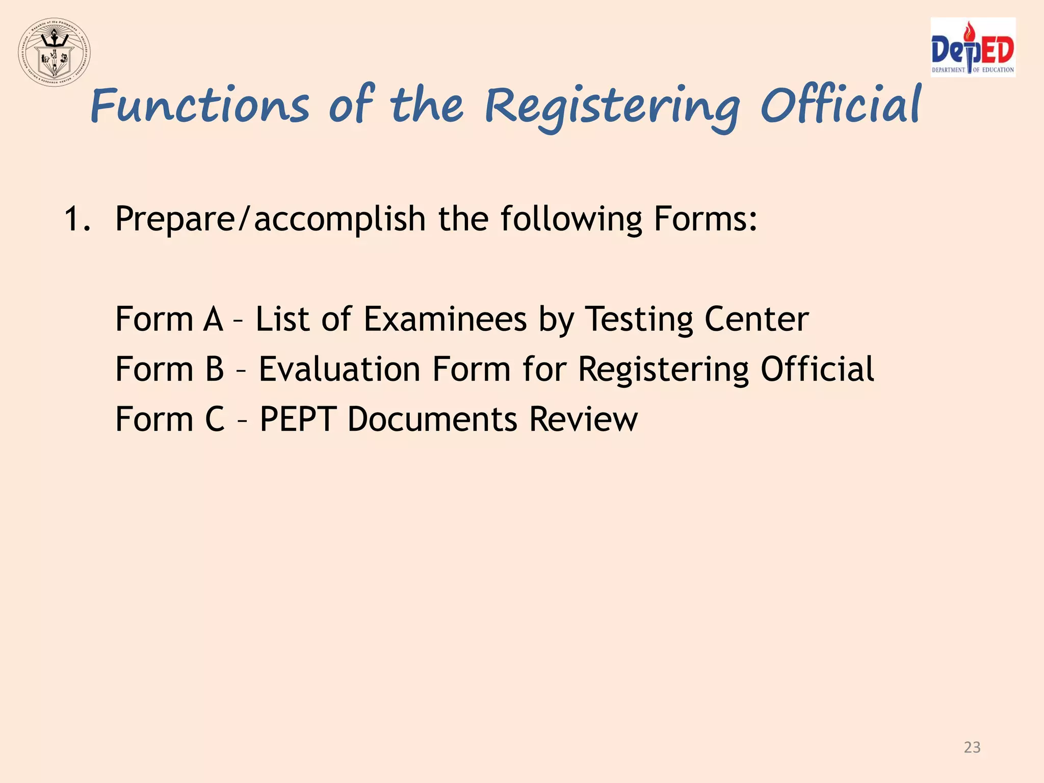 4 2016 pept guidelines - philippine educational placement test | PPTX