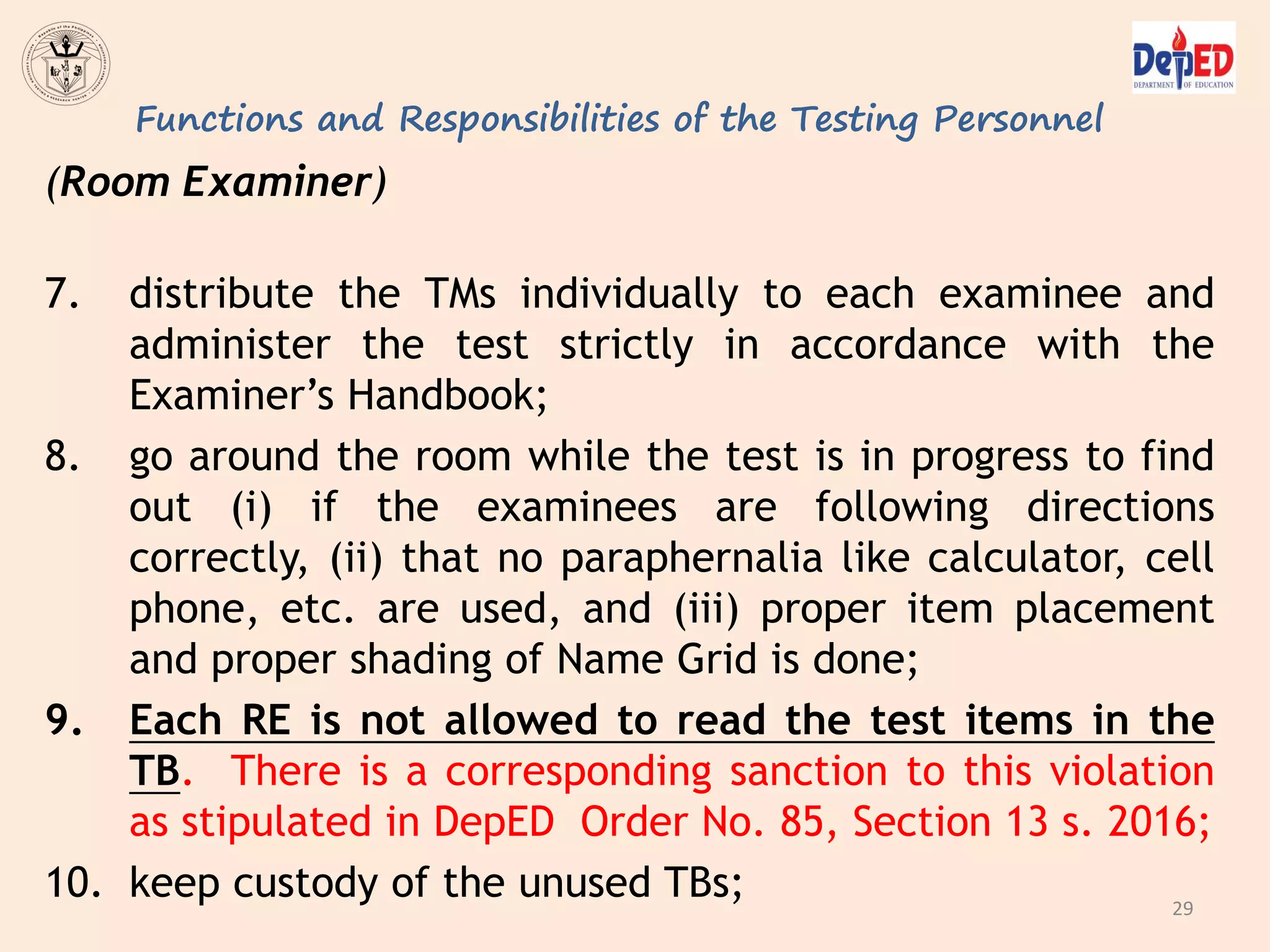 4 2016 pept guidelines - philippine educational placement test | PPTX