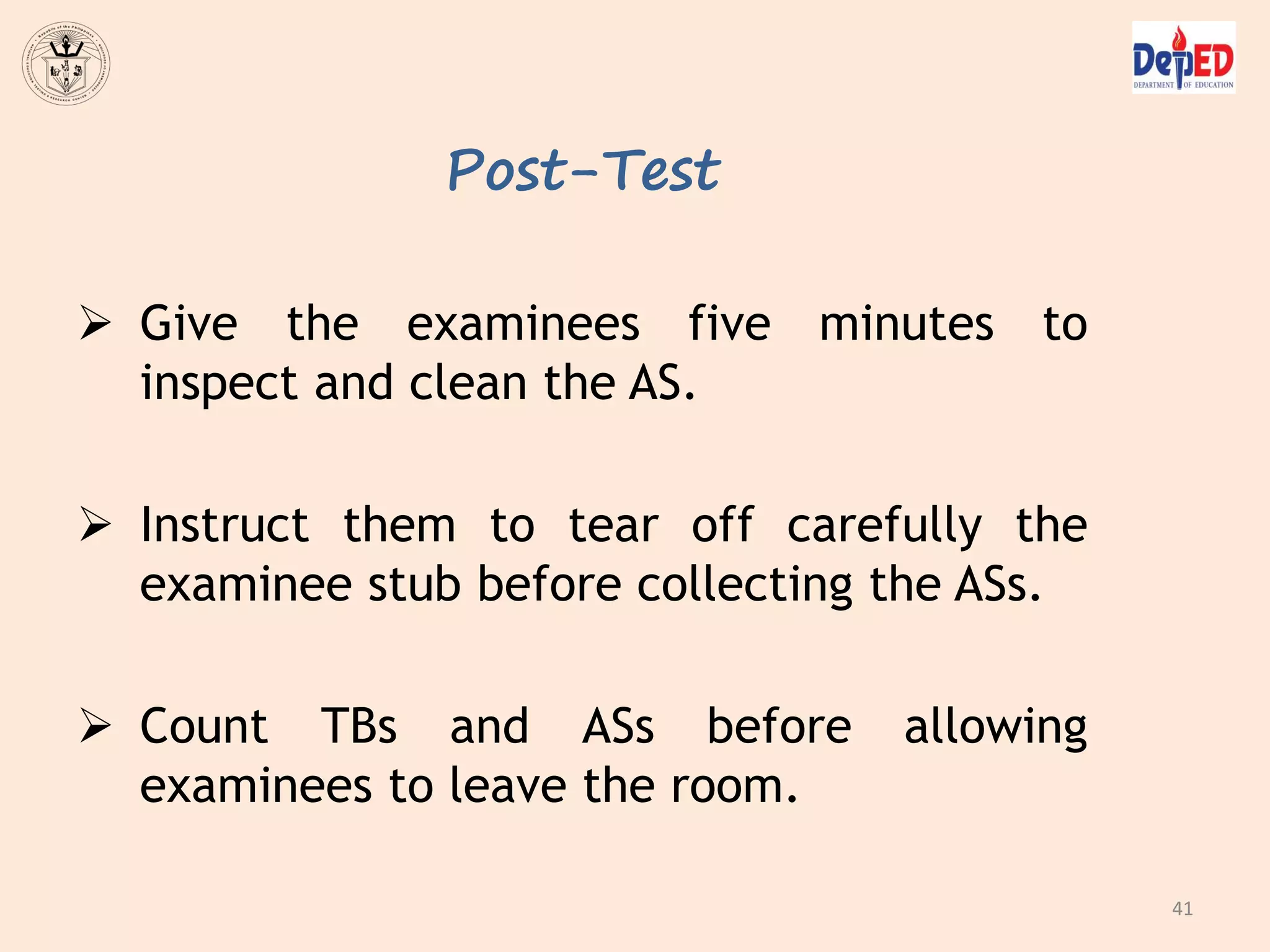 4 2016 pept guidelines - philippine educational placement test | PPTX
