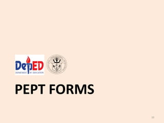 4 2016 pept guidelines - philippine educational placement test | PPTX