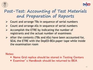 4 2016 pept guidelines - philippine educational placement test | PPTX