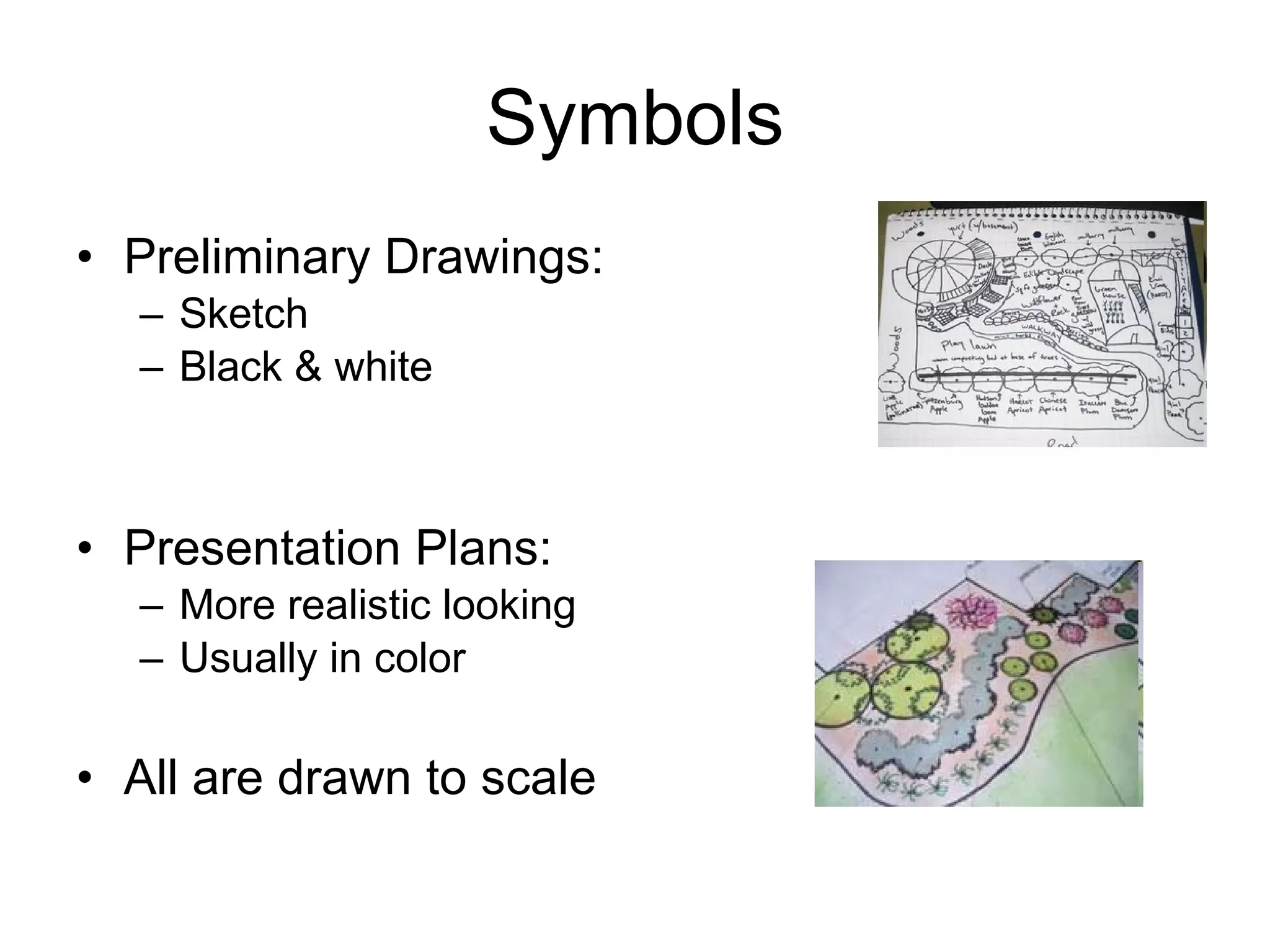 landscape design symbols | PPT