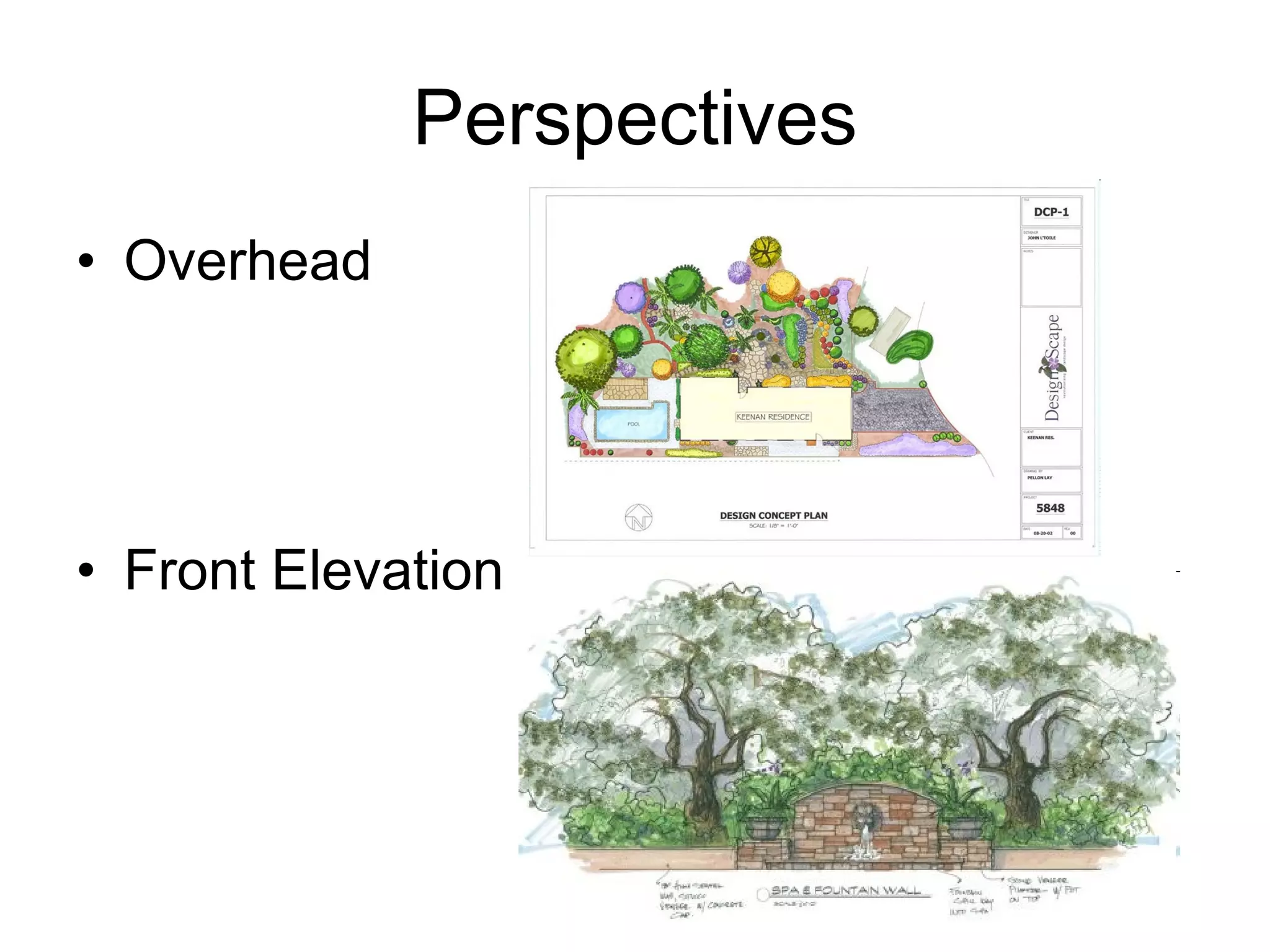 landscape design symbols | PPT