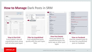 oracle srm refresher training and new functionality including dark ...
