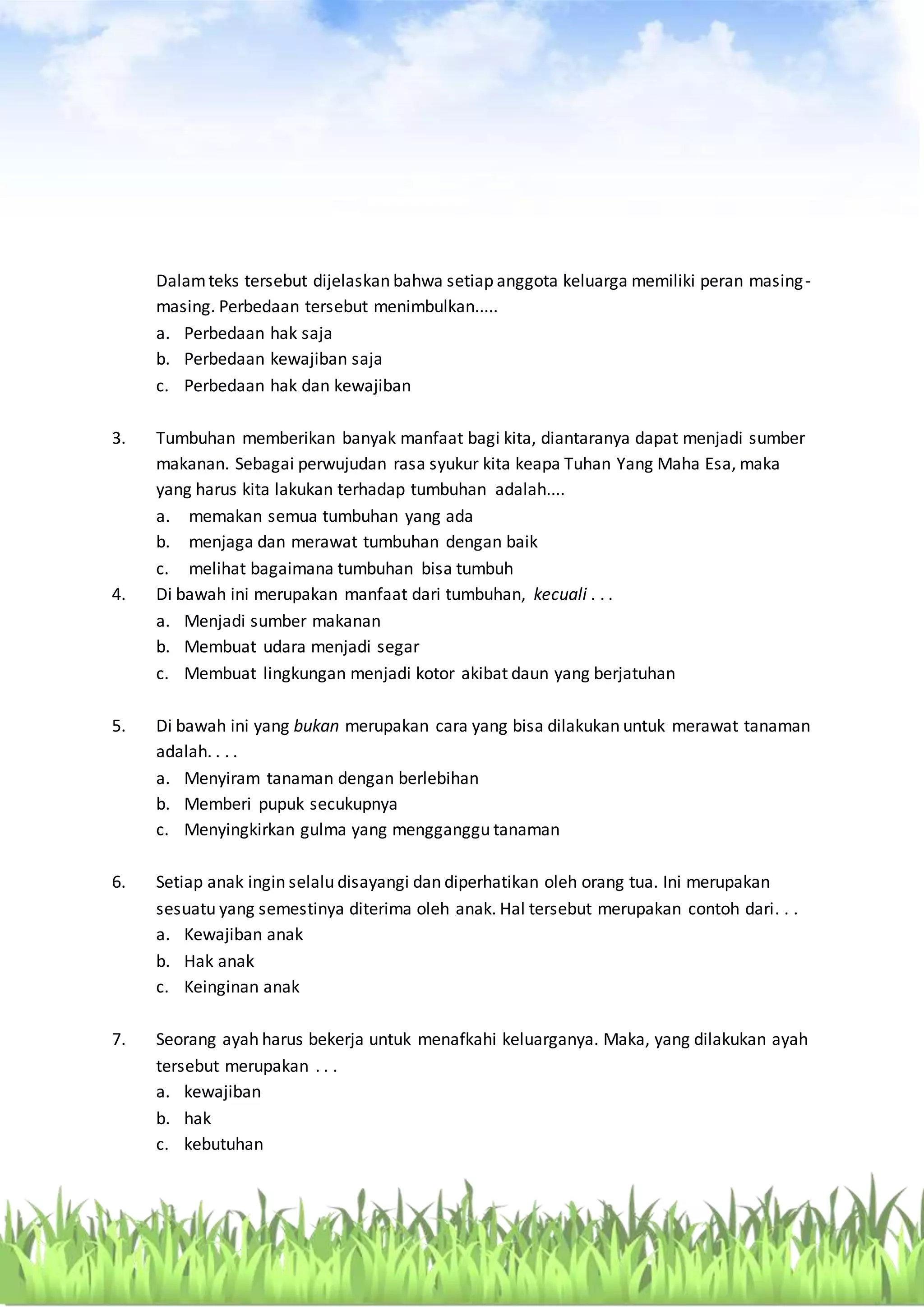 LKPD kelas 3 semester 1 tema 2 | DOCX