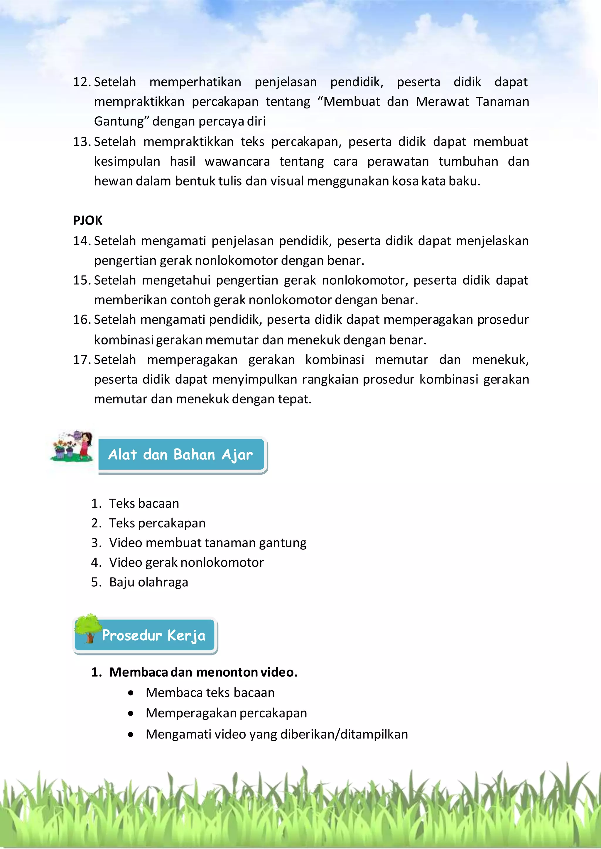 LKPD kelas 3 semester 1 tema 2 | DOCX