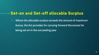 The payment of bonus Act 1985 | PPTX