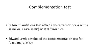 Complementation test | PPT