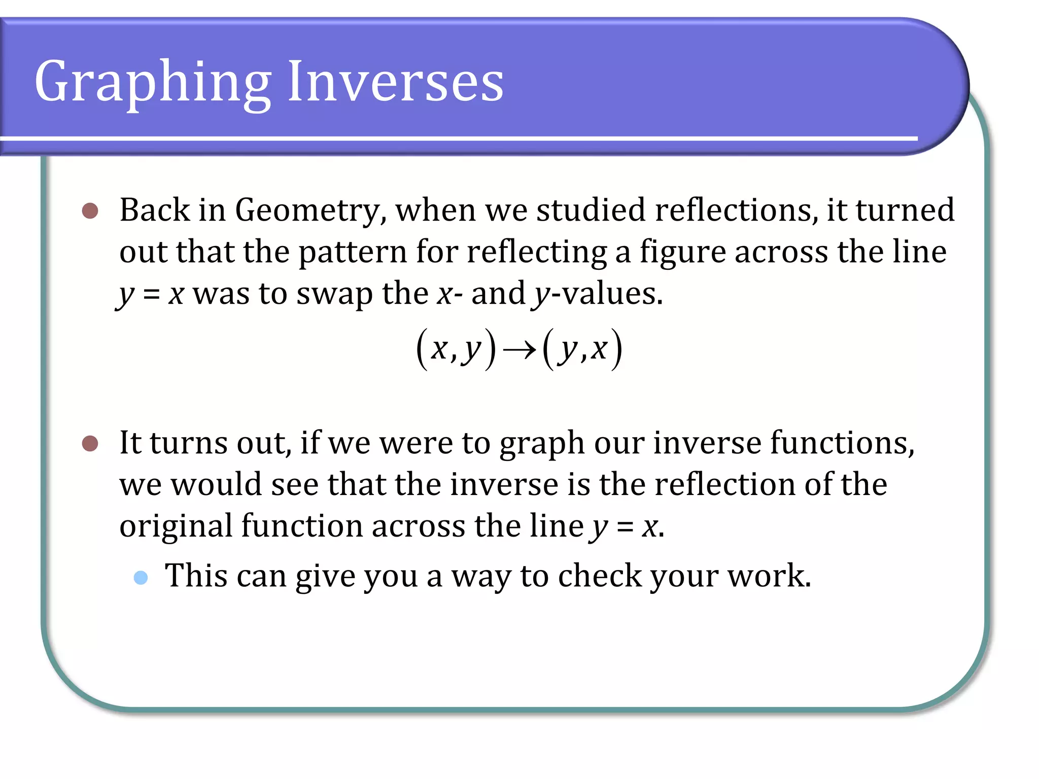 4.1 Inverse Functions | PDF