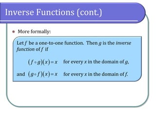 4.1 Inverse Functions | PDF