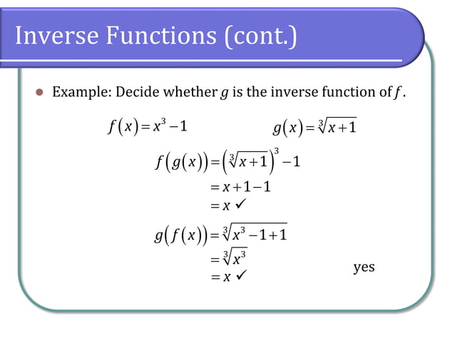 4.1 Inverse Functions | PDF