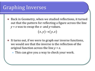 4.1 Inverse Functions | PDF