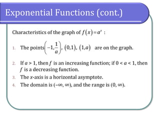 4.2 Exponential Functions | PPT