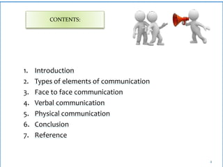 Elements of Communication | PPTX
