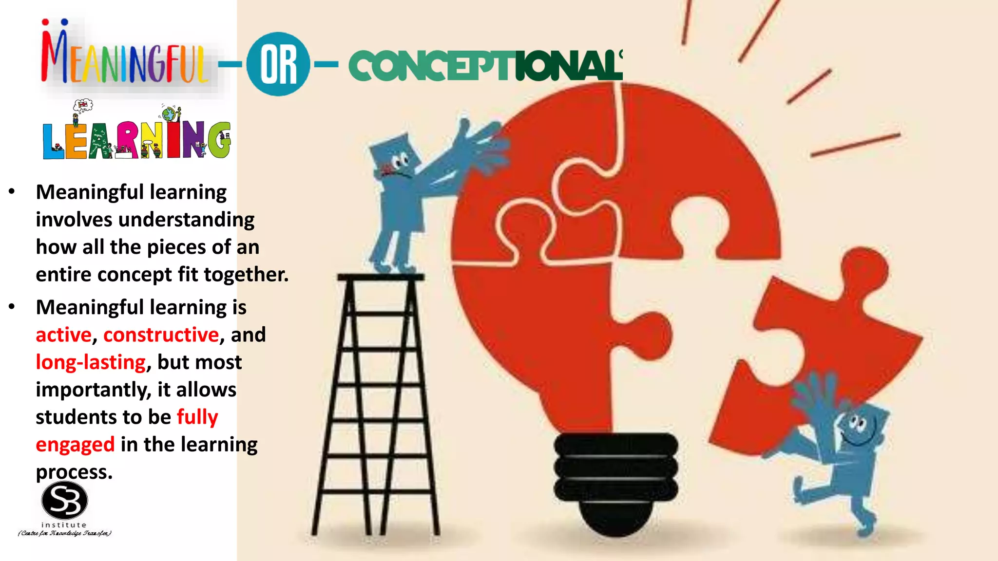 Rote vs. Meaningful learning | PPT Rote vs. Meaningful learning | PPT