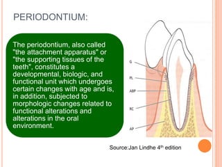 4.aging and periodontium.. dr.manisha | PPTX