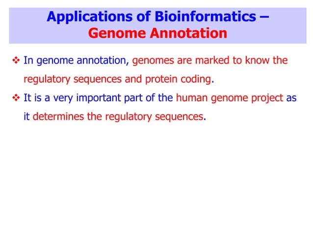 4.1 introduction to bioinformatics | PPT | Biotech and Biomedical Industry | Industries