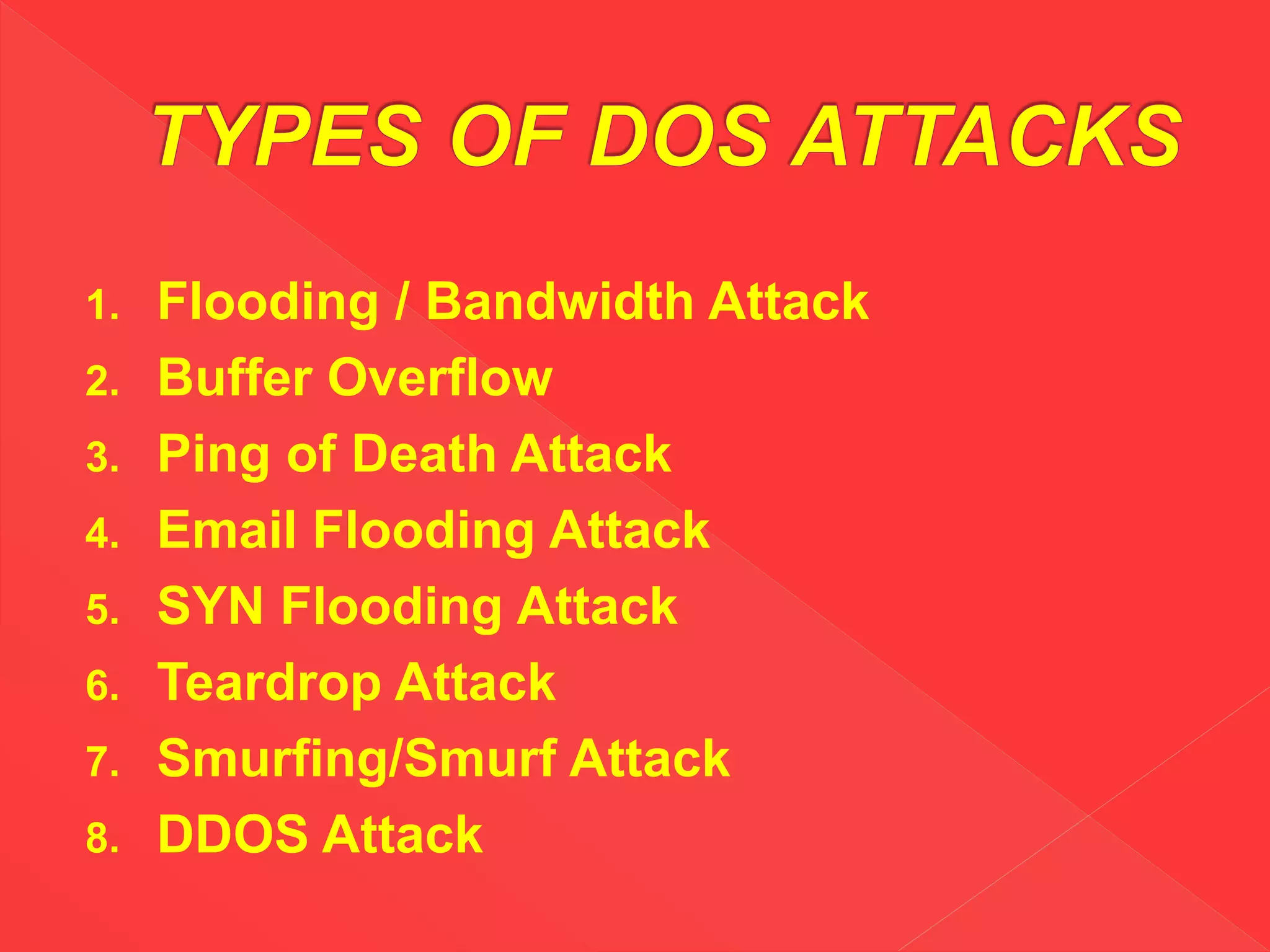 TYPES OF ATTACK (PART 1) | PPT