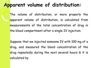 Distribution of drugs | PPTX