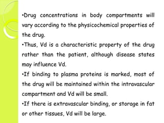 Distribution of drugs | PPTX