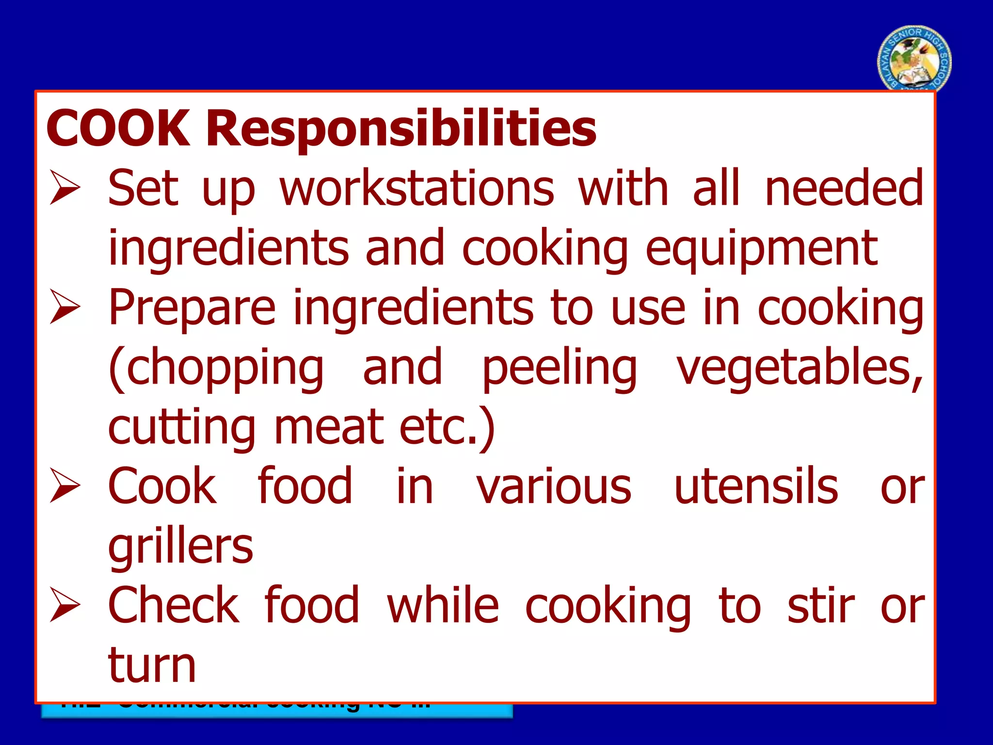 4. leading a small teams commercial cooking | PPTX