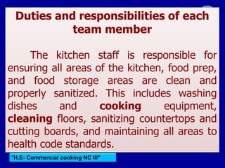 4. leading a small teams commercial cooking | PPTX